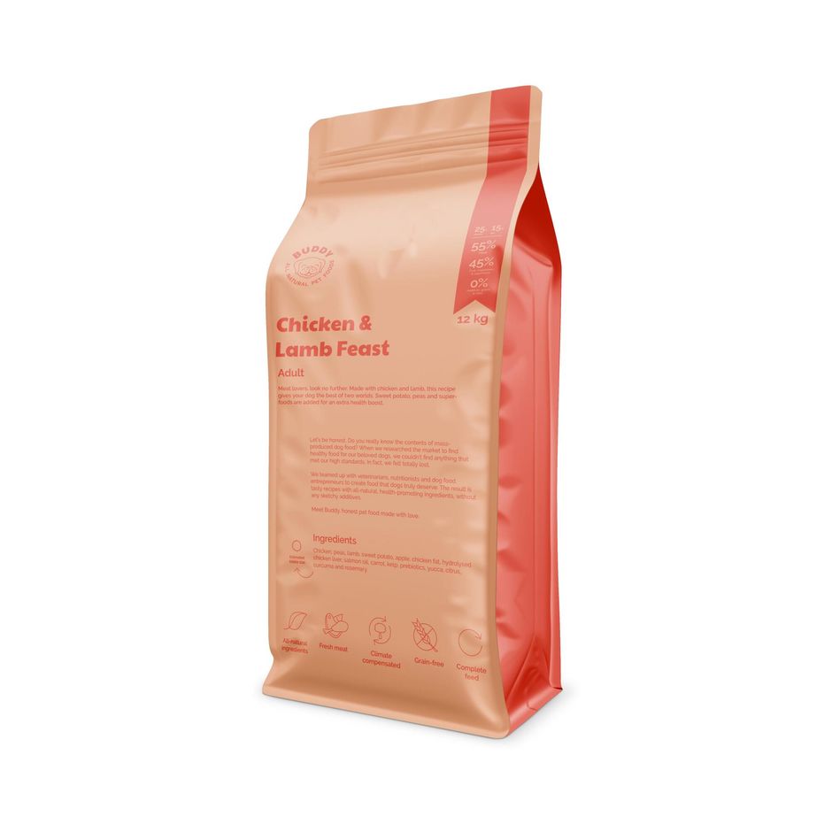 Buy Buddy Chicken & Lamb Feast for your dog | Tinybuddy