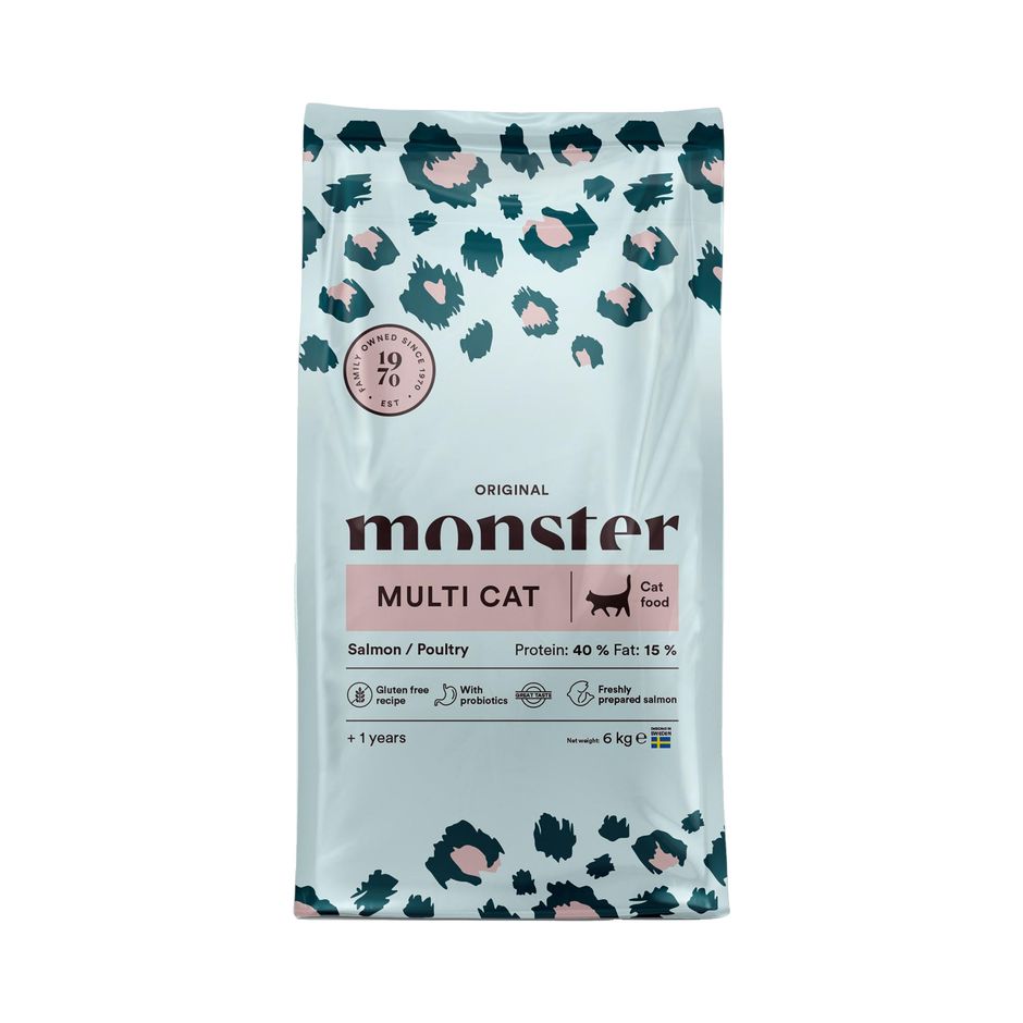 Buy Monster Cat Original Multicat Salmon & Poultry | Tinybuddy