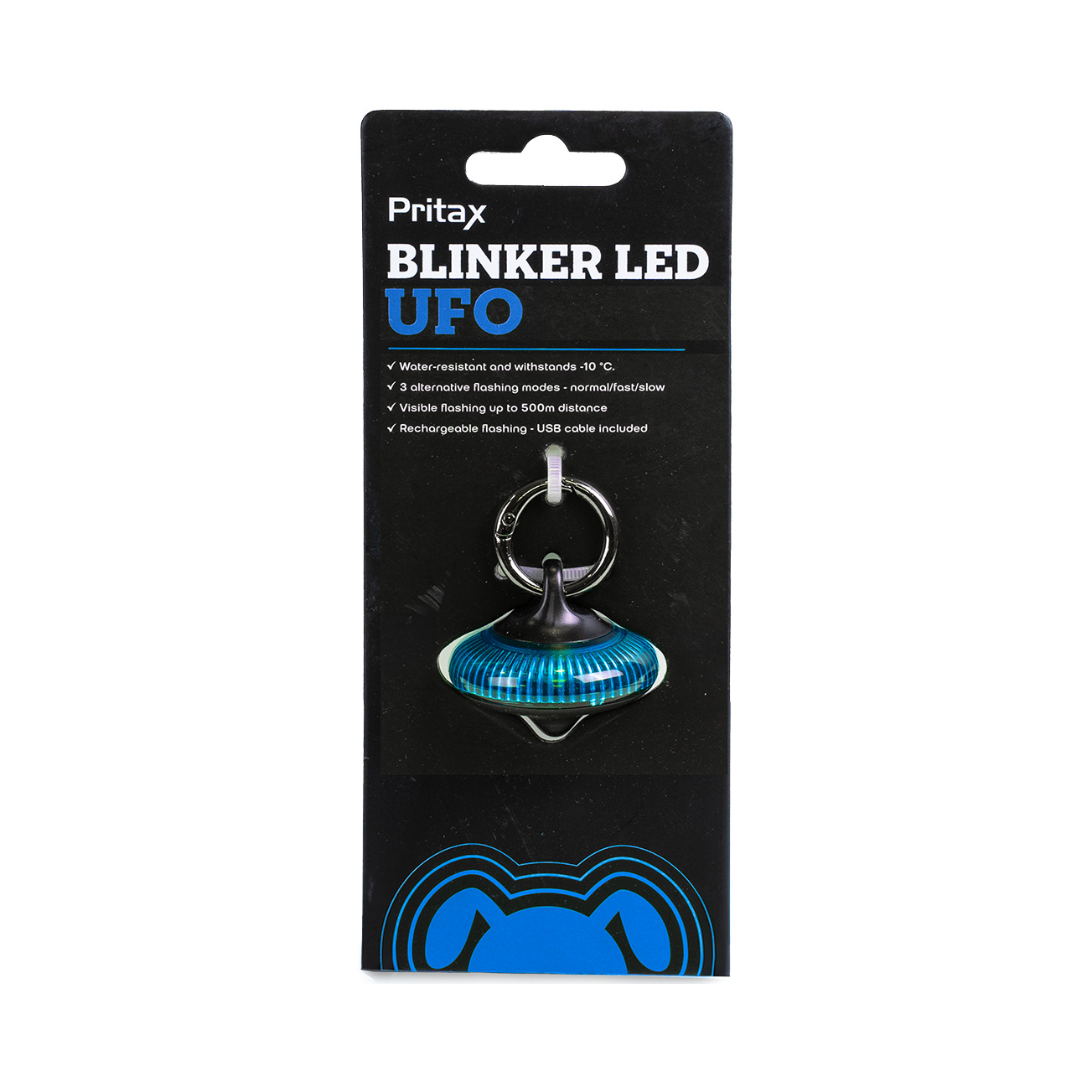 Buy UFO Blinker LED Blue for your dog | Tinybuddy