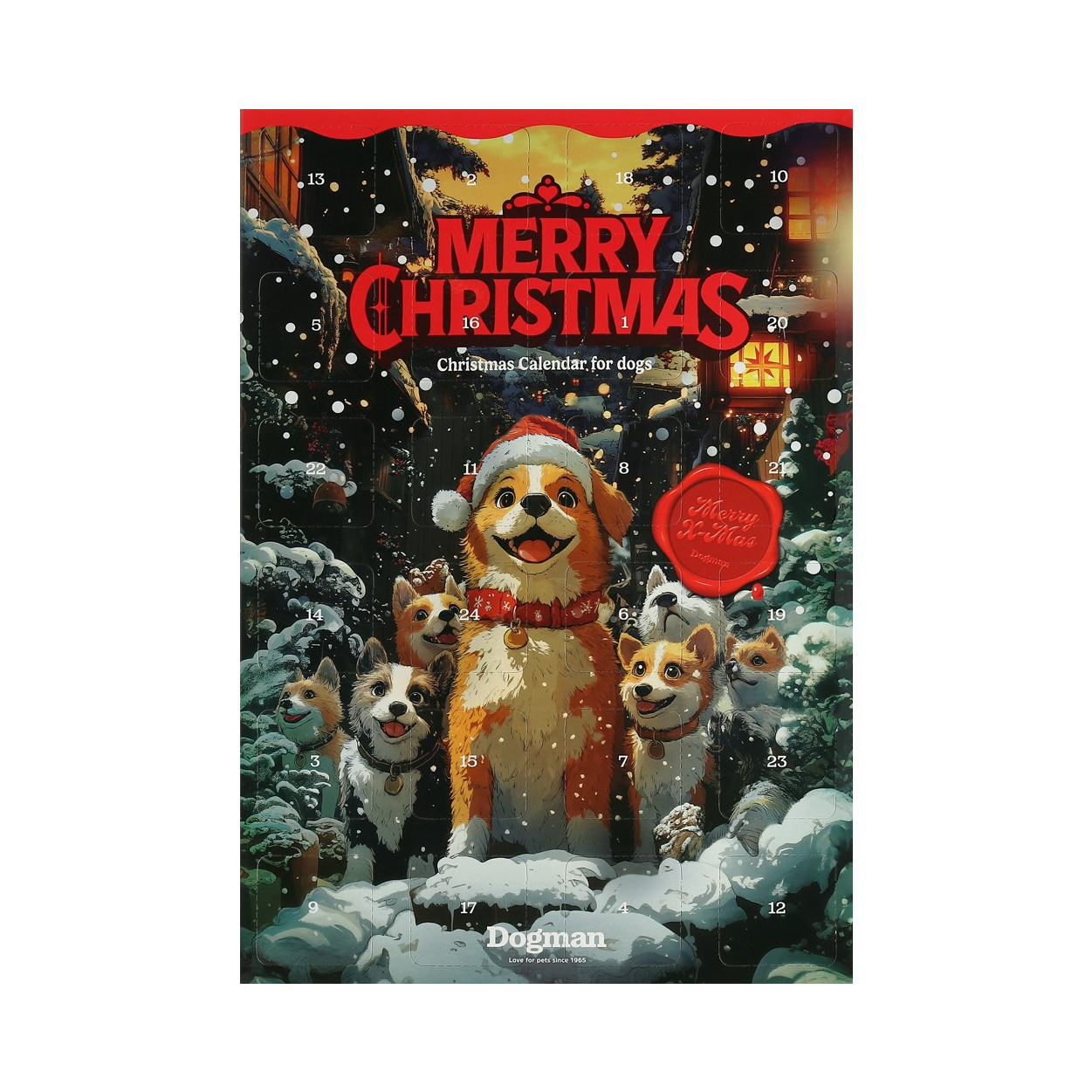 Buy Dogman Christmas Calendar for Dog for your dog | Tinybuddy
