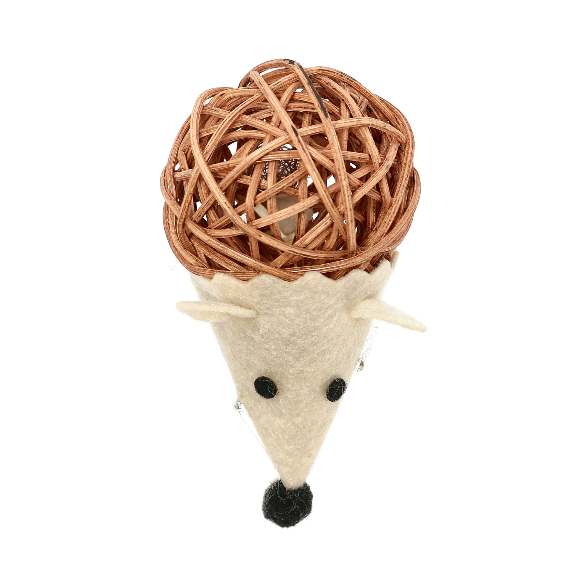 Buy Dogman Natural Kattleksak Mouse In Willow | Tinybuddy