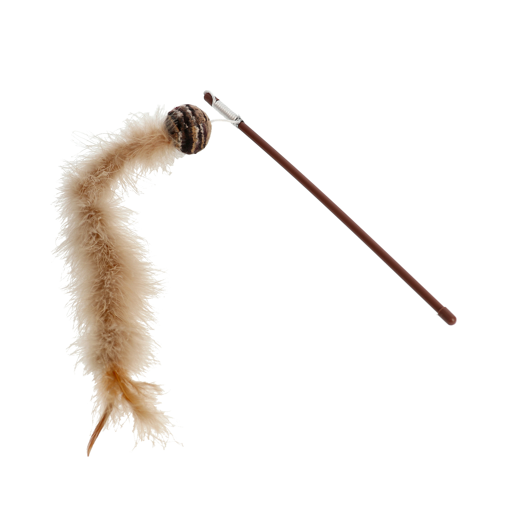 Buy Fuzzy Cat Rod Brown for your dog or cat | Tinybuddy