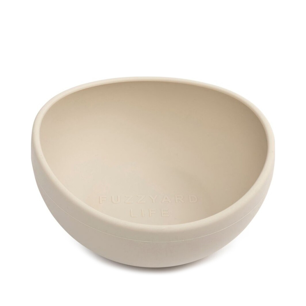 Buy FuzzYard Silicone Bowl Sandstone for your dog | Tinybuddy
