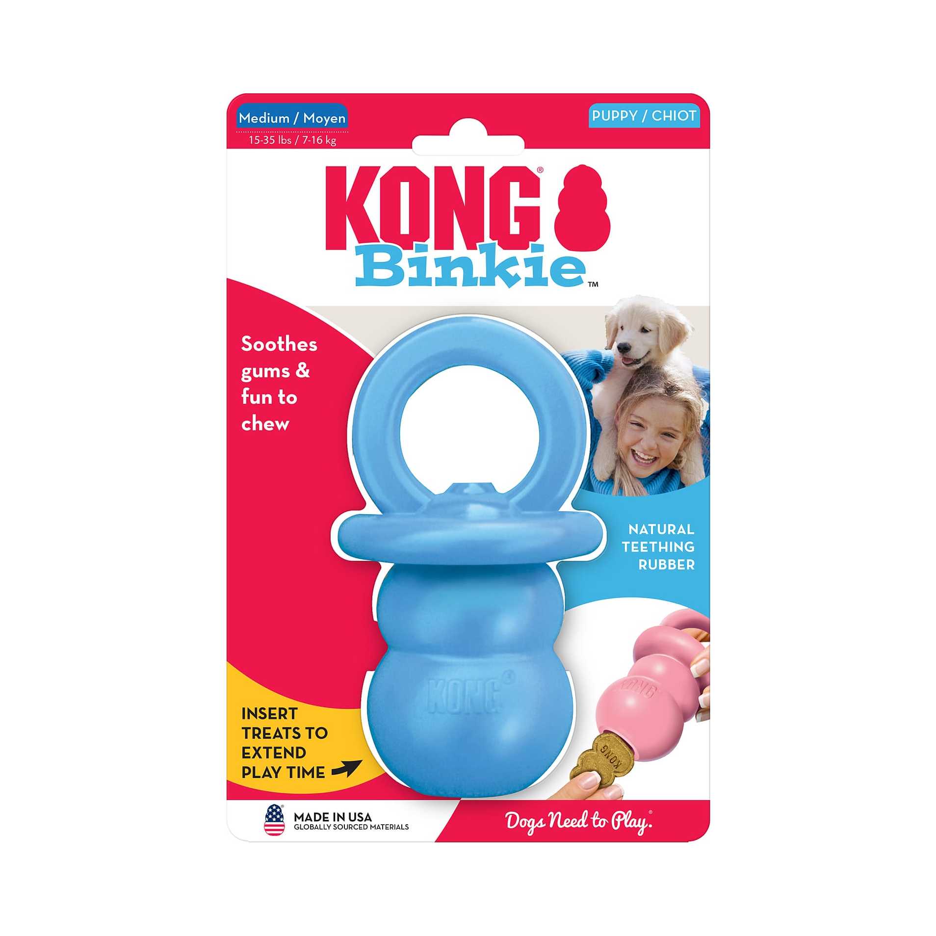 Buy KONG Puppy Binkie for your dog | Tinybuddy