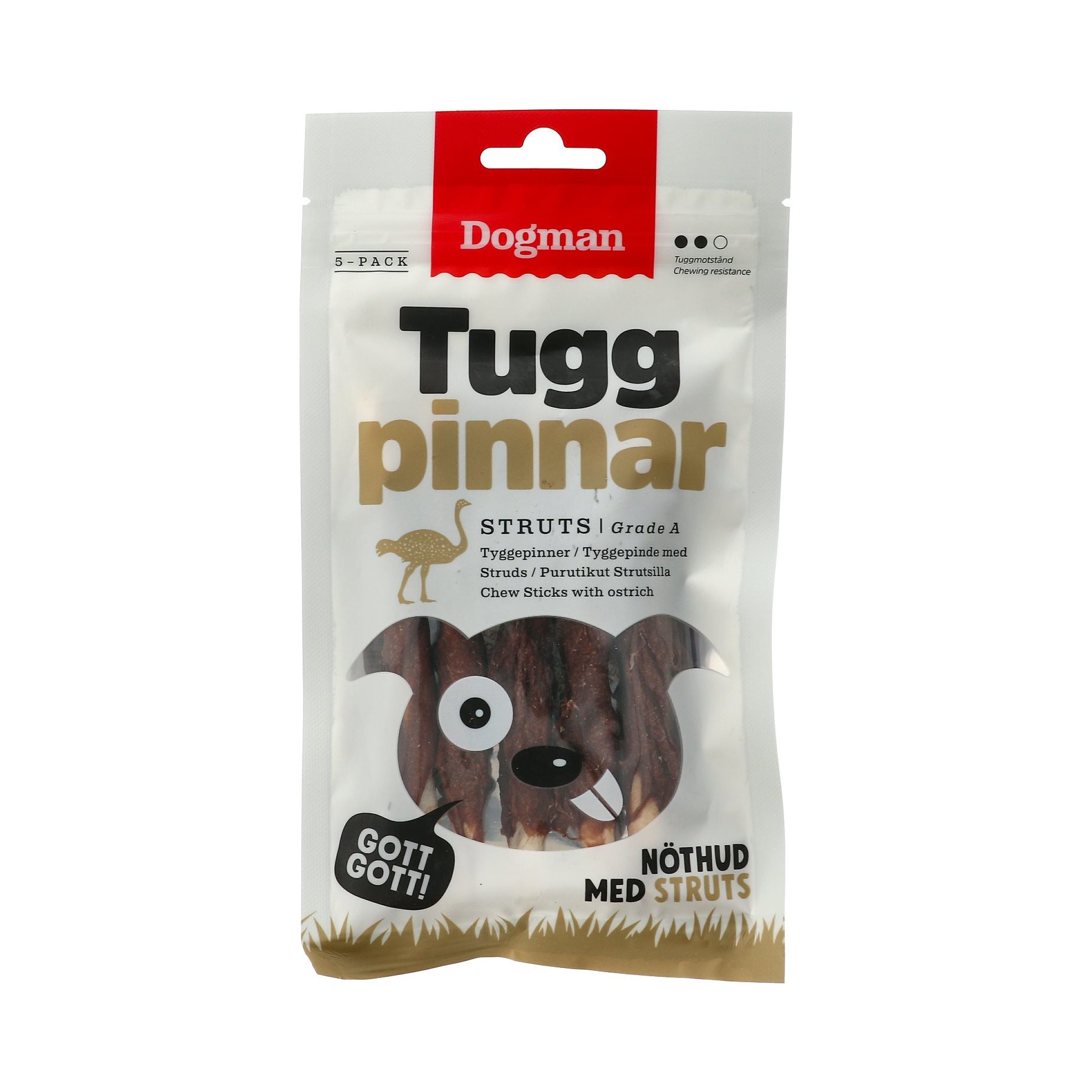 Buy Dogman Chewing Sticks Ostrich for your dog | Tinybuddy